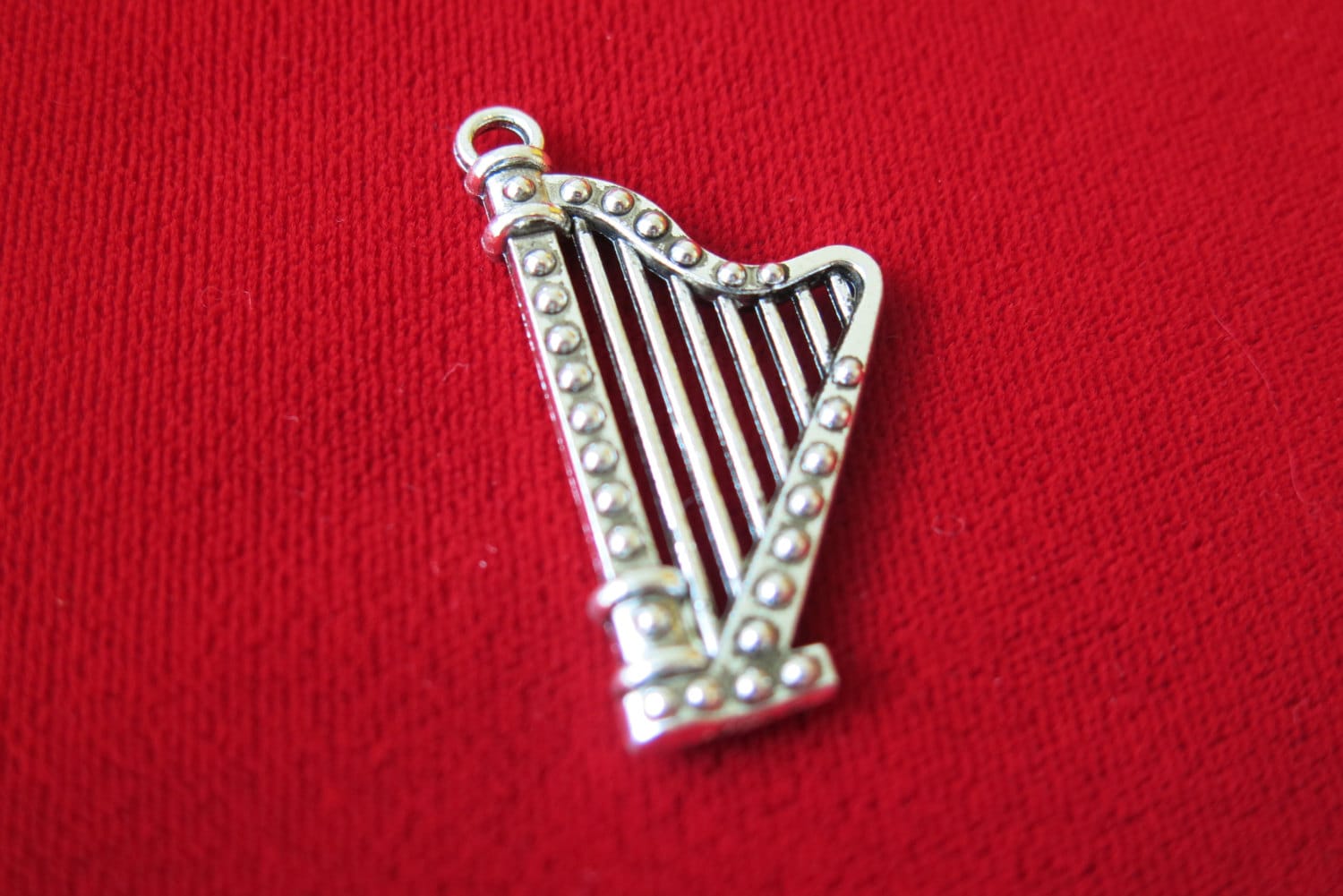 5pc harp Charms in Antique Silver Style BC15 - Etsy UK