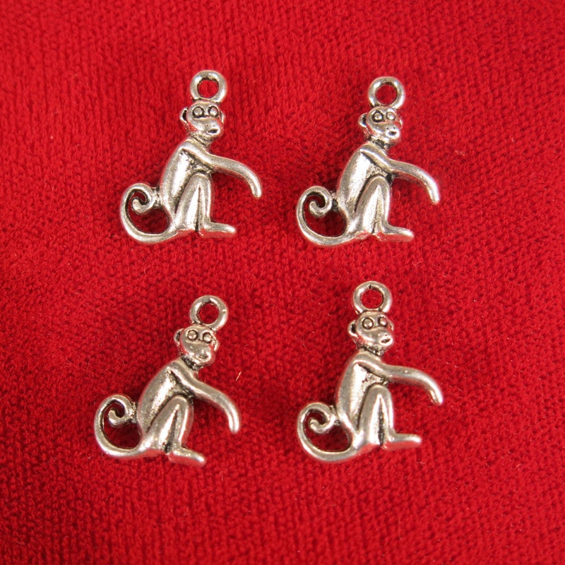 Monkey Charm - Etsy