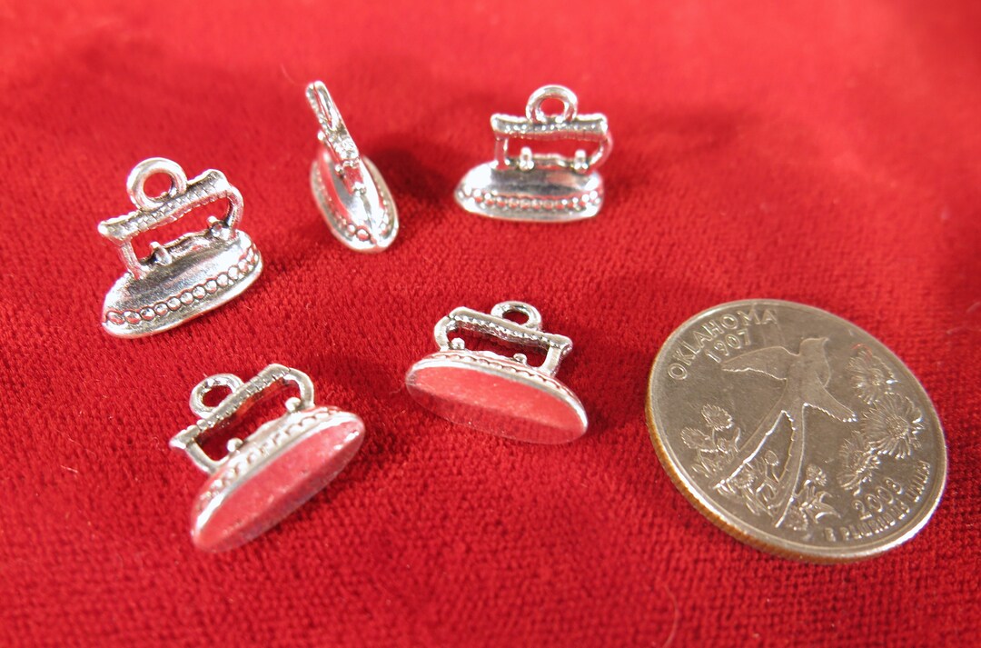 10pc "sewing Iron" Charms in Antique Silver Style (BC1142) - Etsy