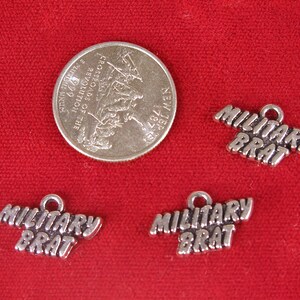 10pc military Brat Charms in Silver Style BC603 - Etsy