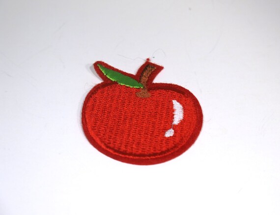 Iron-on apple Applique Application P48 | Etsy