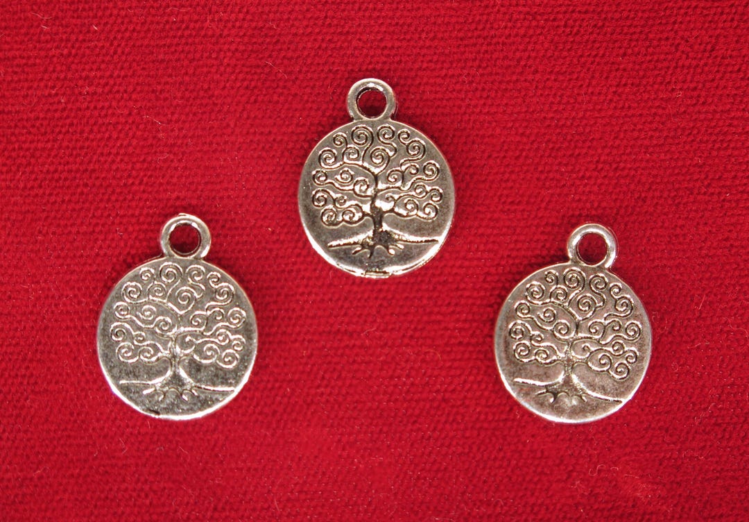 BULK! 30pc "family Tree" Charms in Antique Silver (BC1309B) - Etsy