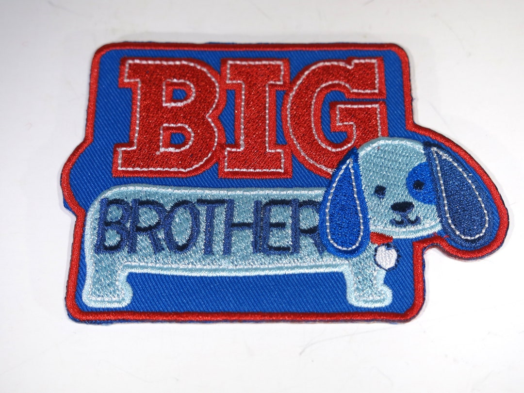 Iron-on big Brother, Patch, Applique, Application P4 - Etsy