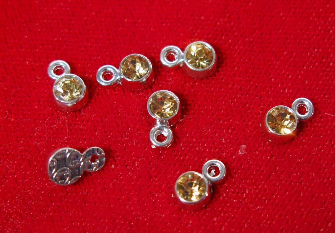 10pc 5mm "gold Style" Color Charms in Antique Silver Style (BC1145) - Etsy