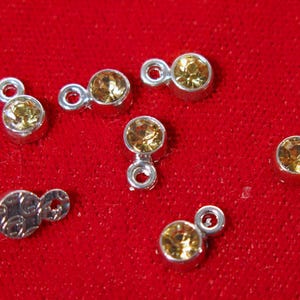 10pc 5mm "gold Style" Color Charms in Antique Silver Style (BC1145) - Etsy