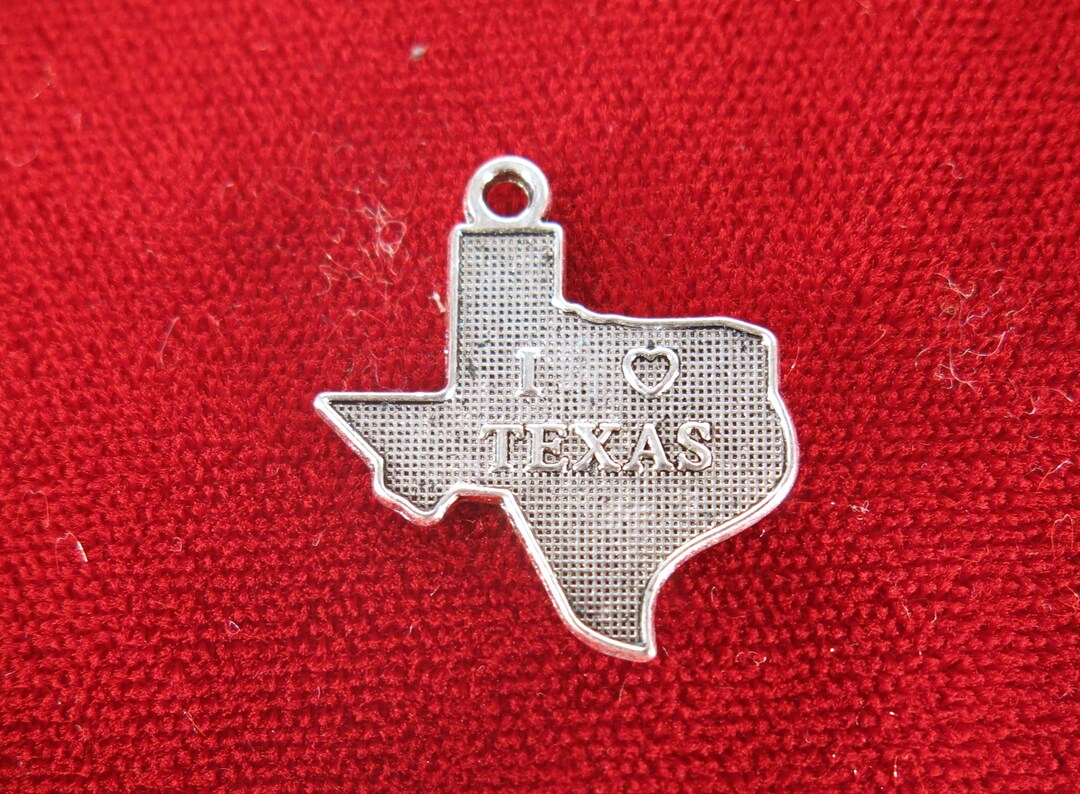 10pc i Love Texas Charms in Antique Silver Style BC1262 - Etsy