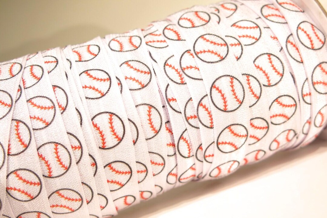 3 Yards of FOE 5/8 Inch "baseball" Fold-over Elastic Ribbon - Etsy