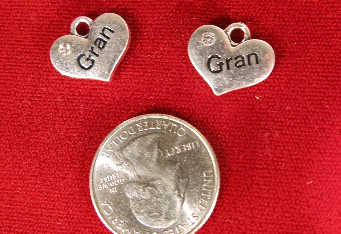 5pc gran Charms in Antique Silver Style BC1057 - Etsy