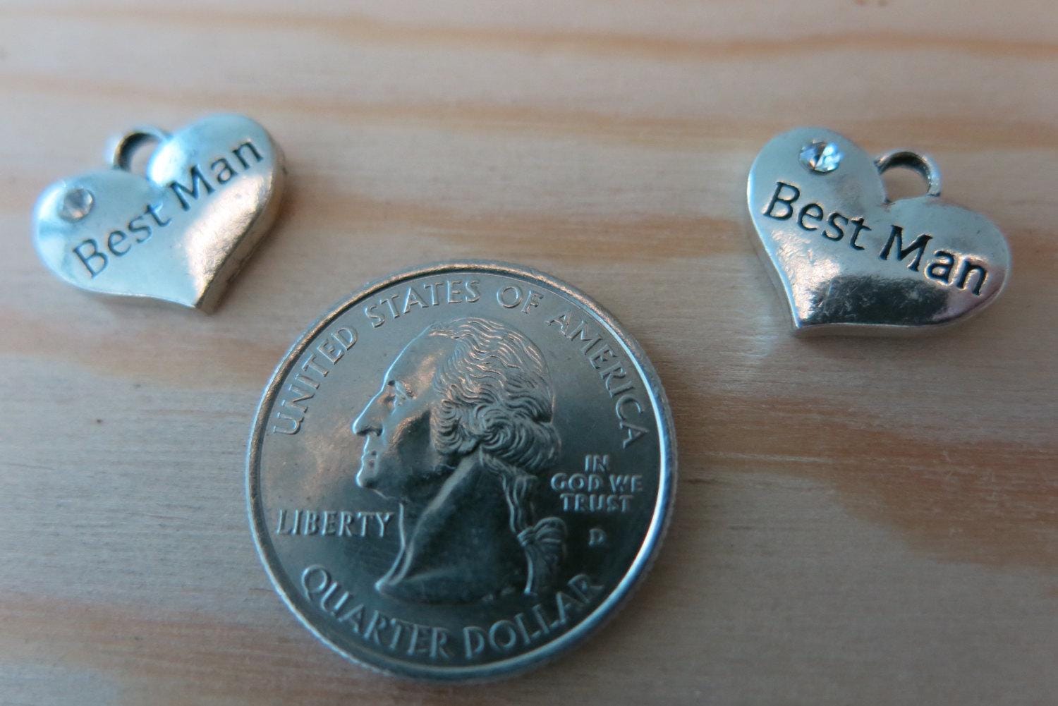 BULK! 15pc "best Man" Charms in Antique Silver Style (BC243B) - Etsy