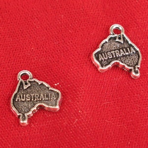 10pc australia Charms in Antique Silver BC1390 - Etsy