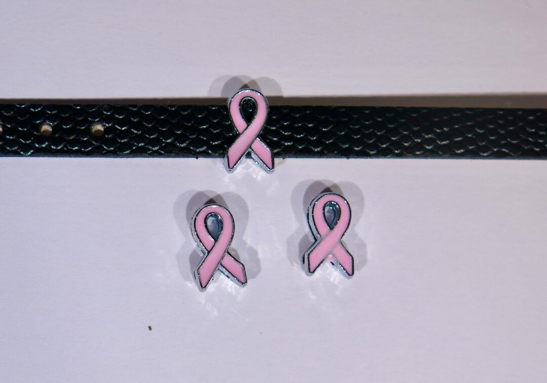 BULK! 30pc "pink Bow" 8mm Slide Charms in Antique Style Silver (BC1629B ...