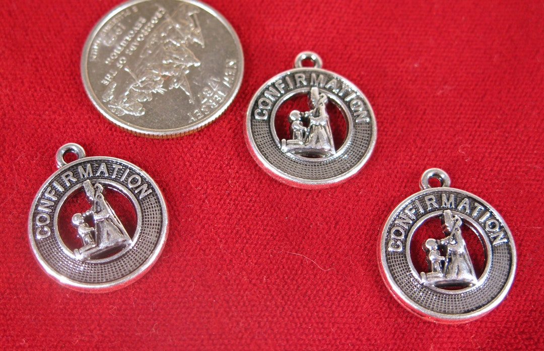 5pc "confirmation" Charms in Antique Silver Style (BC260) - Etsy