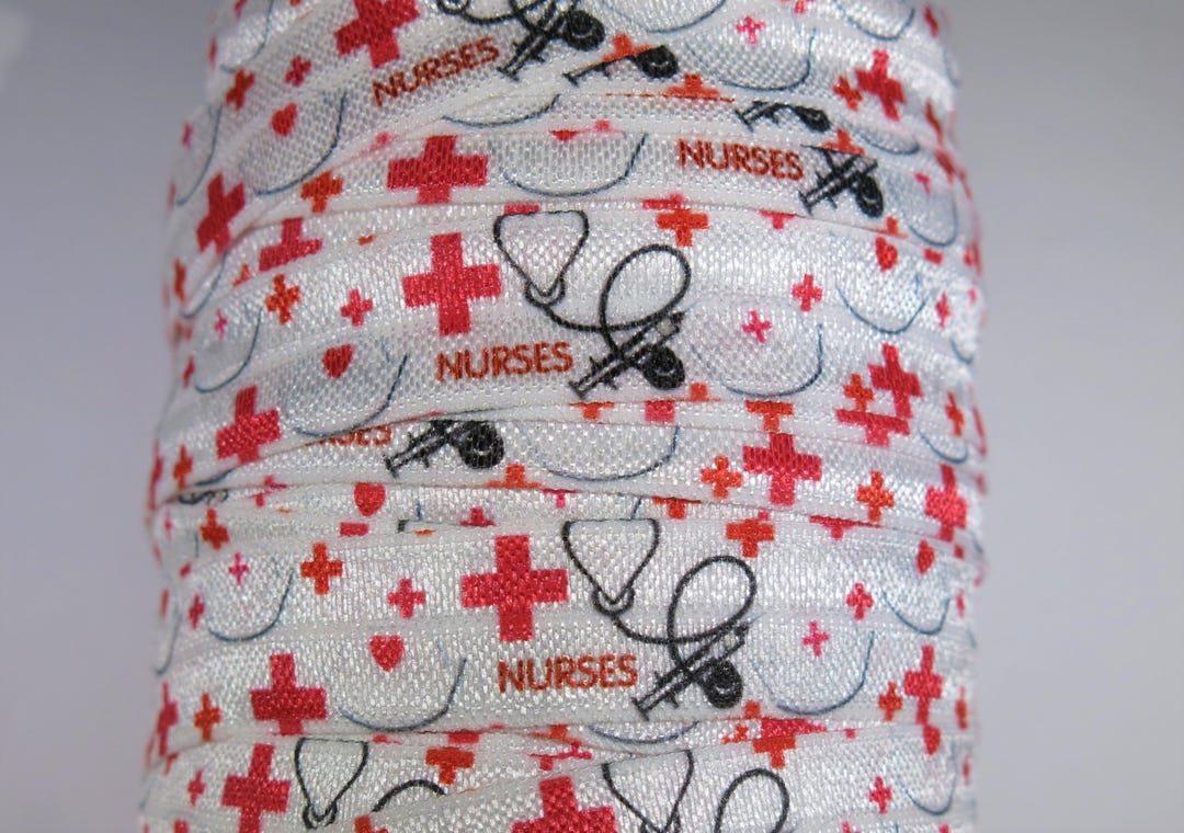 3 Yards of FOE 5/8 Inch nurse Fold-over Elastic Ribbon - Etsy
