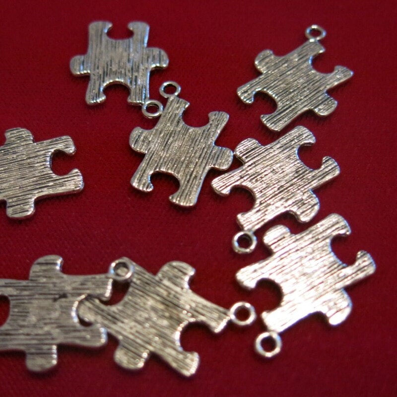Puzzle Piece Charms - Etsy