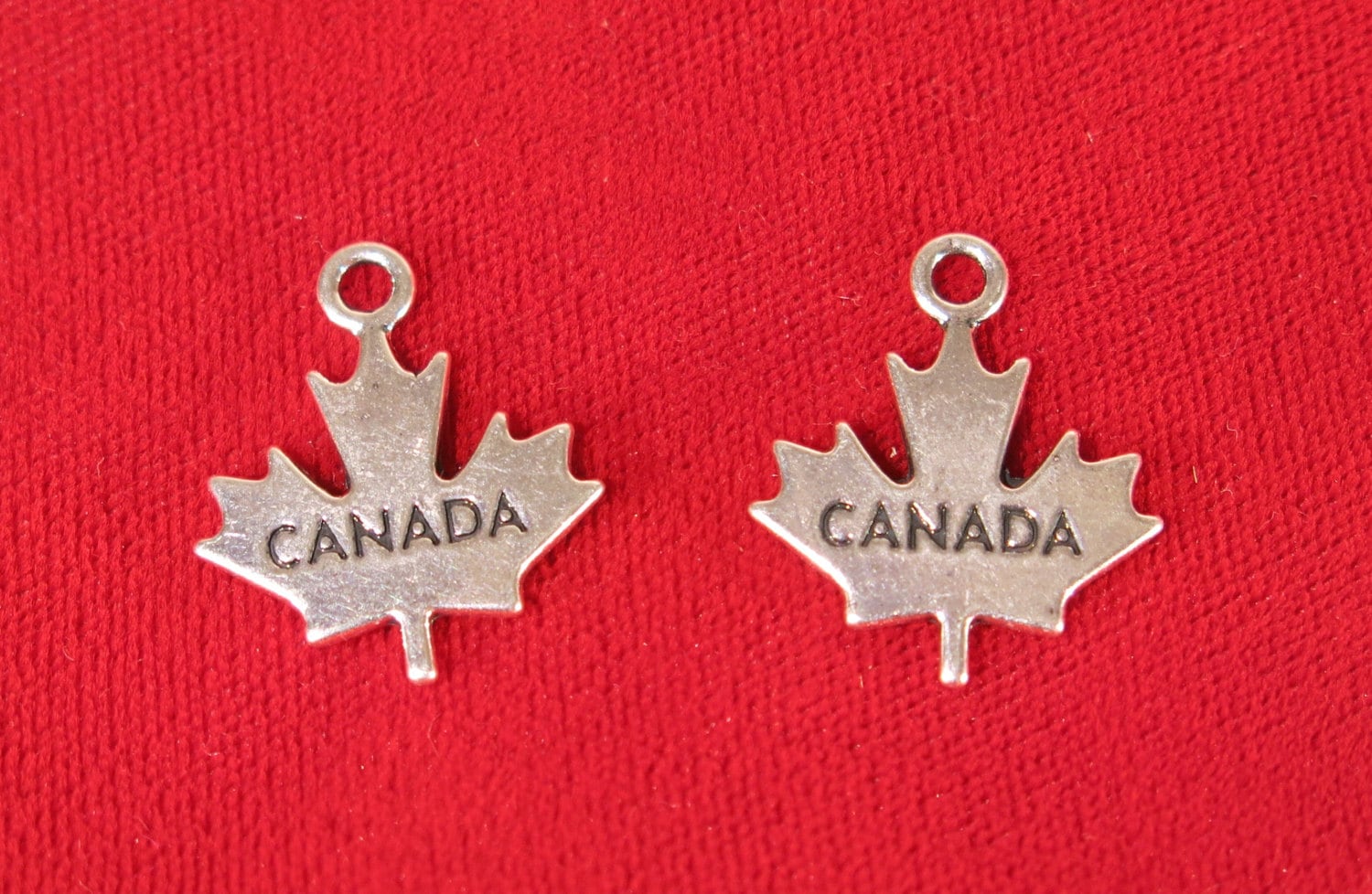 5pc "canada Maple Leaf" Charms in Antique Silver Style (BC863) - Etsy
