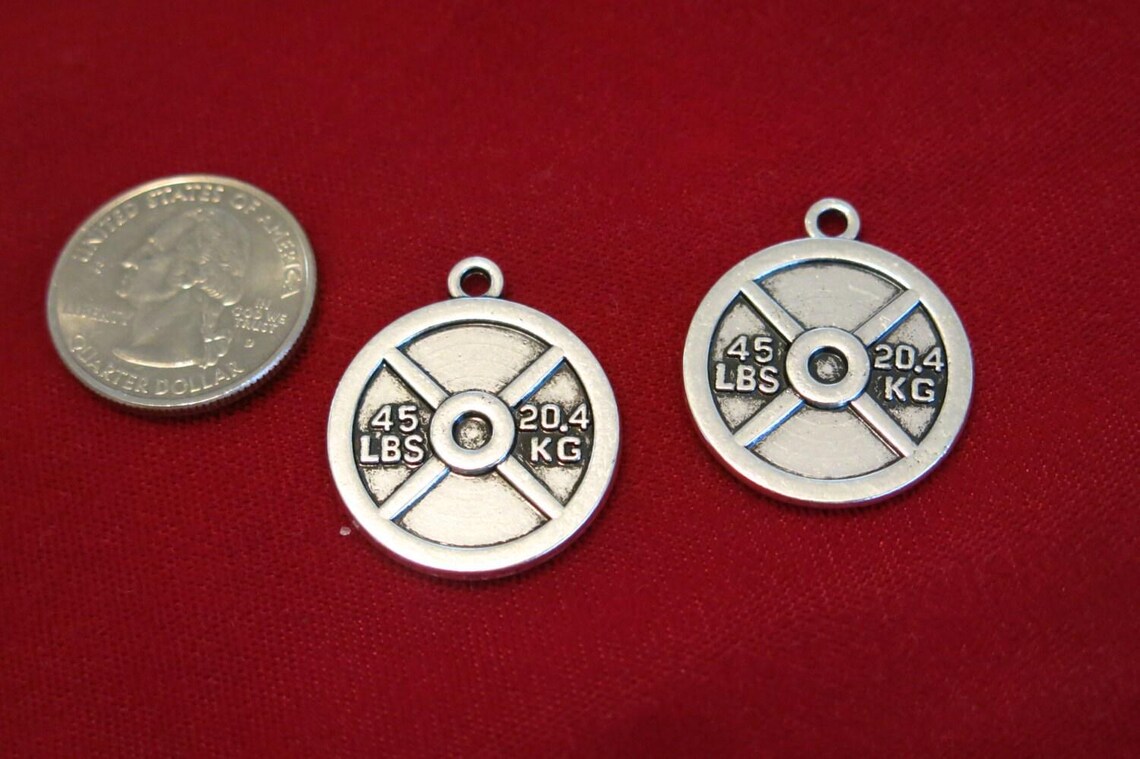 2pc "weight" Charms in Antique Silver Style (BC833) - Etsy