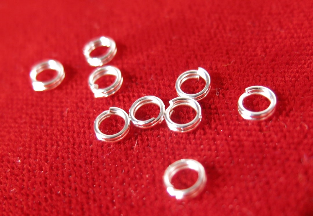 5mm 1000pc Double Loop jump Rings in Silver Style JC111 - Etsy