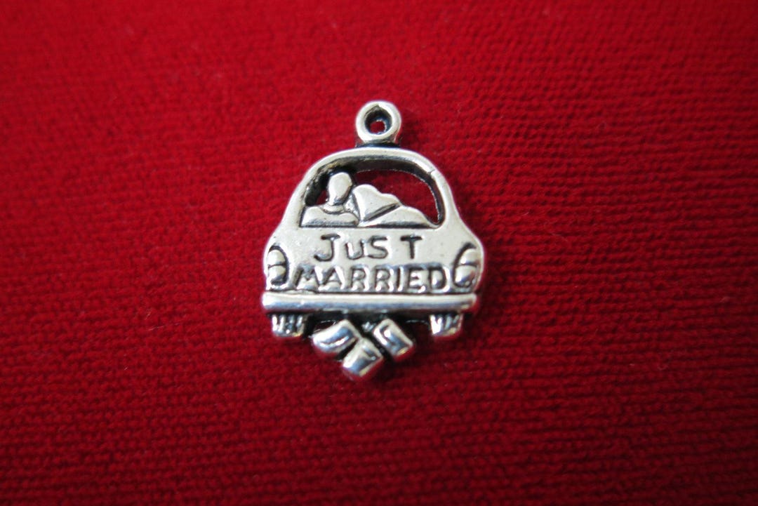 10pc "just Married" Charms in Antique Silver Style (BC265) - Etsy
