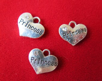 10 Pieces Antique Silver Princess Crown Charms - Etsy