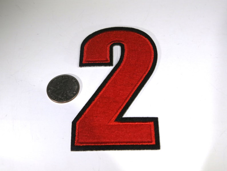 Iron-on number 2 Applique Application - Etsy