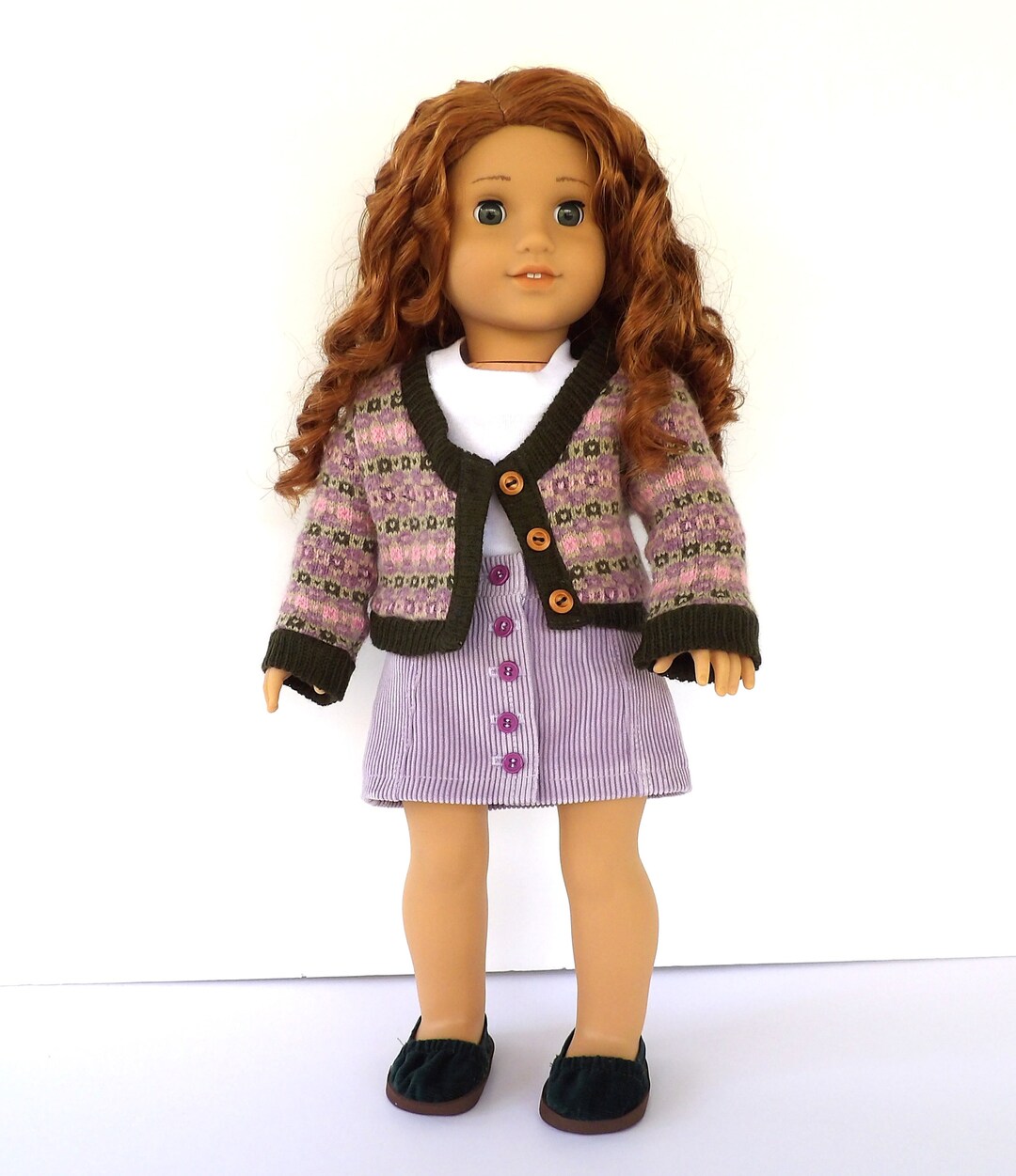 Katydid Crossing 3-piece Corduroy Skirt Tee and Cardigan - Etsy