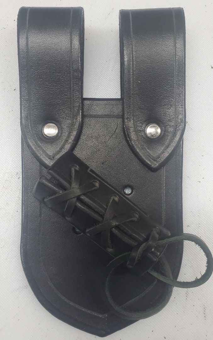 Leather Rapier & Dagger Frog With Adjustable Laces Medieval Style ...