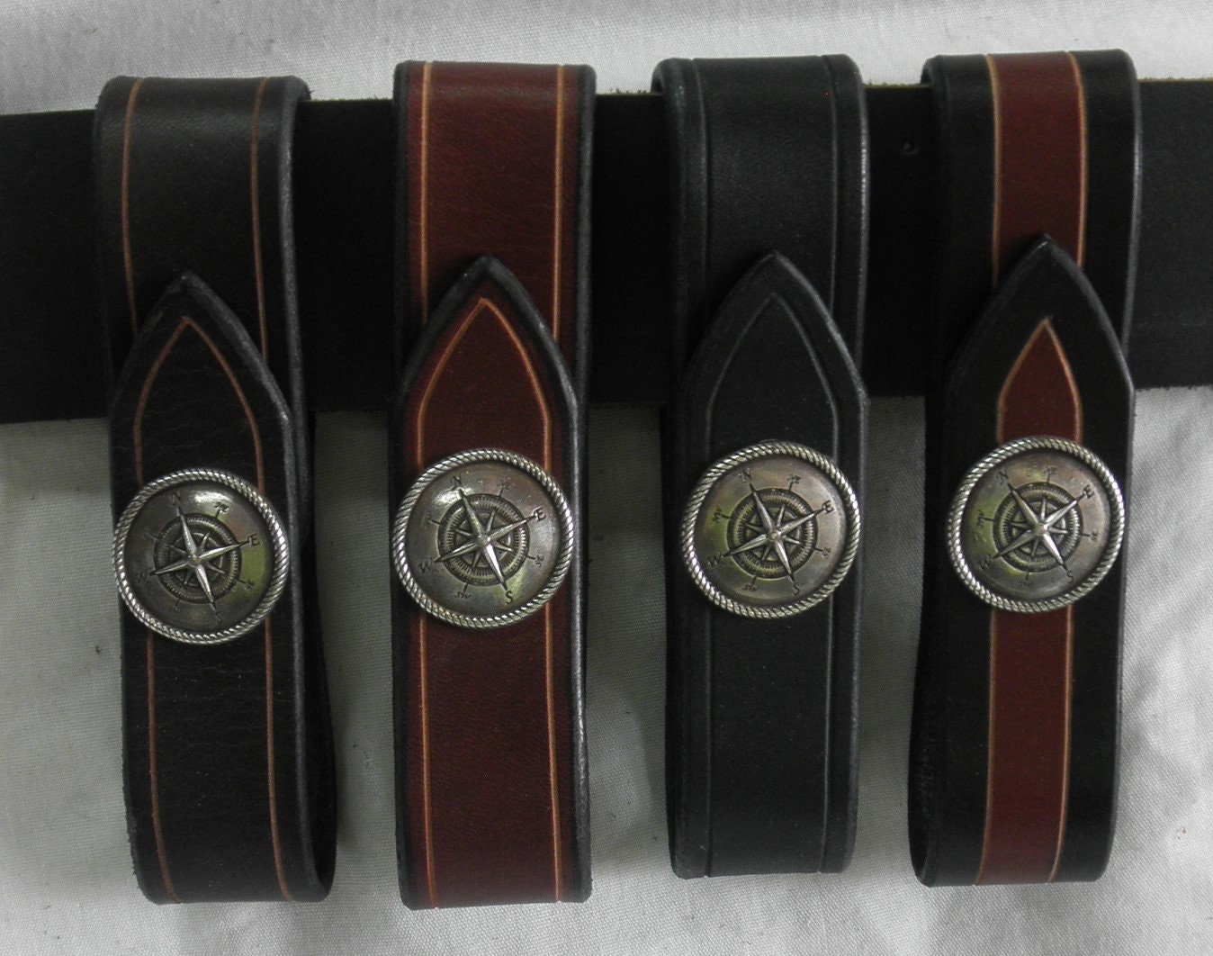 Compass Rose Tankard Strap Mug Holder Leather Tankard Strap Renaissance ...