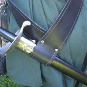 Leather Pirate Baldric Medieval Sword Belt Larp Waist Hanger Etsy