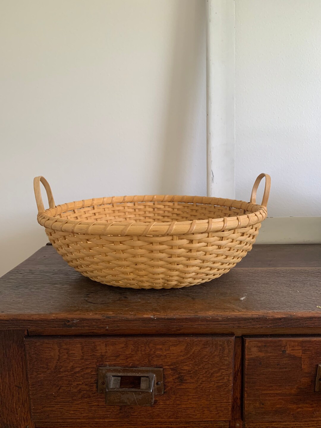Round Basket Vintage Handmade Basket Basket for Fruit - Etsy