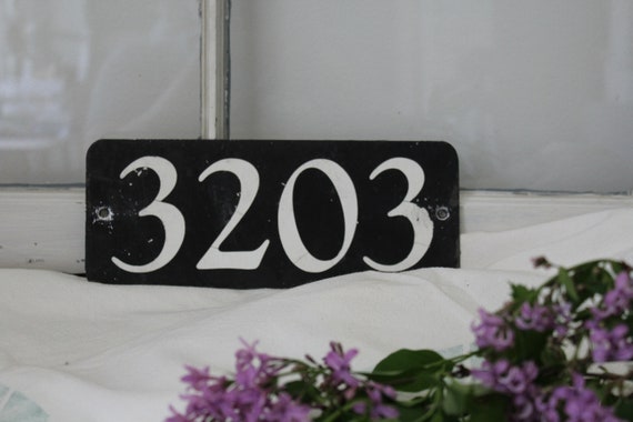 Antique Numbered Signs Address Numbers Metal House Number - Etsy