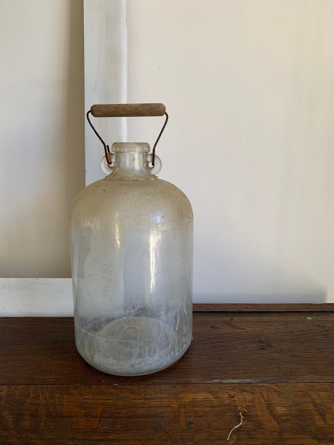 Large Glass Jar, Antique Glass Jar, Extra Large Glass Jar - Etsy