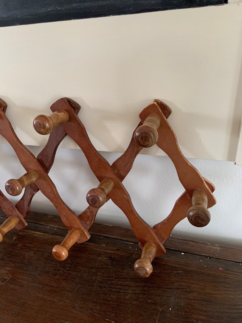 Accordion Hat Rack Wood Accordion Rack for Hats Wall Coat - Etsy