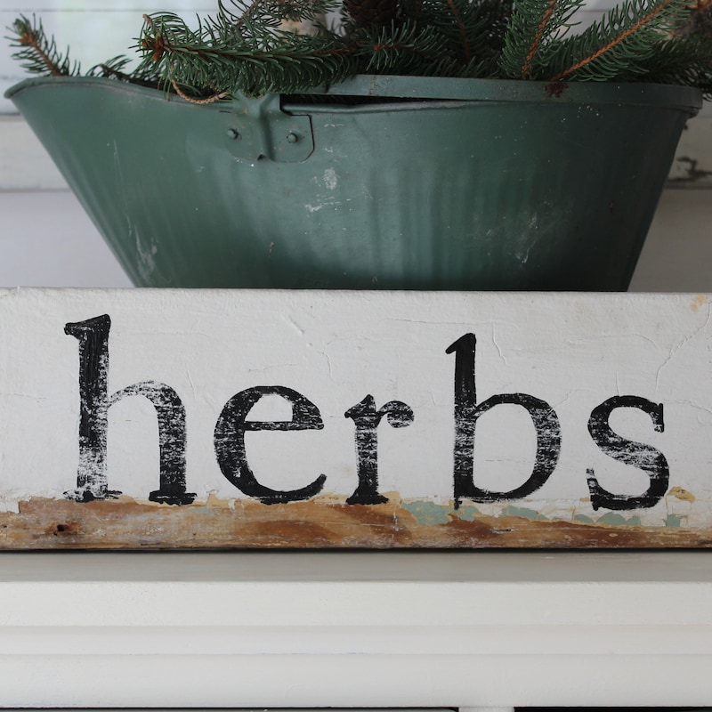 Herb Sign - Etsy UK