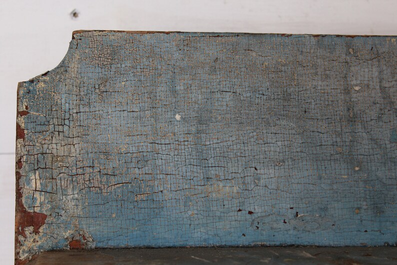 Large Chippy Blue Primitive Cupboard Early American Blue - Etsy