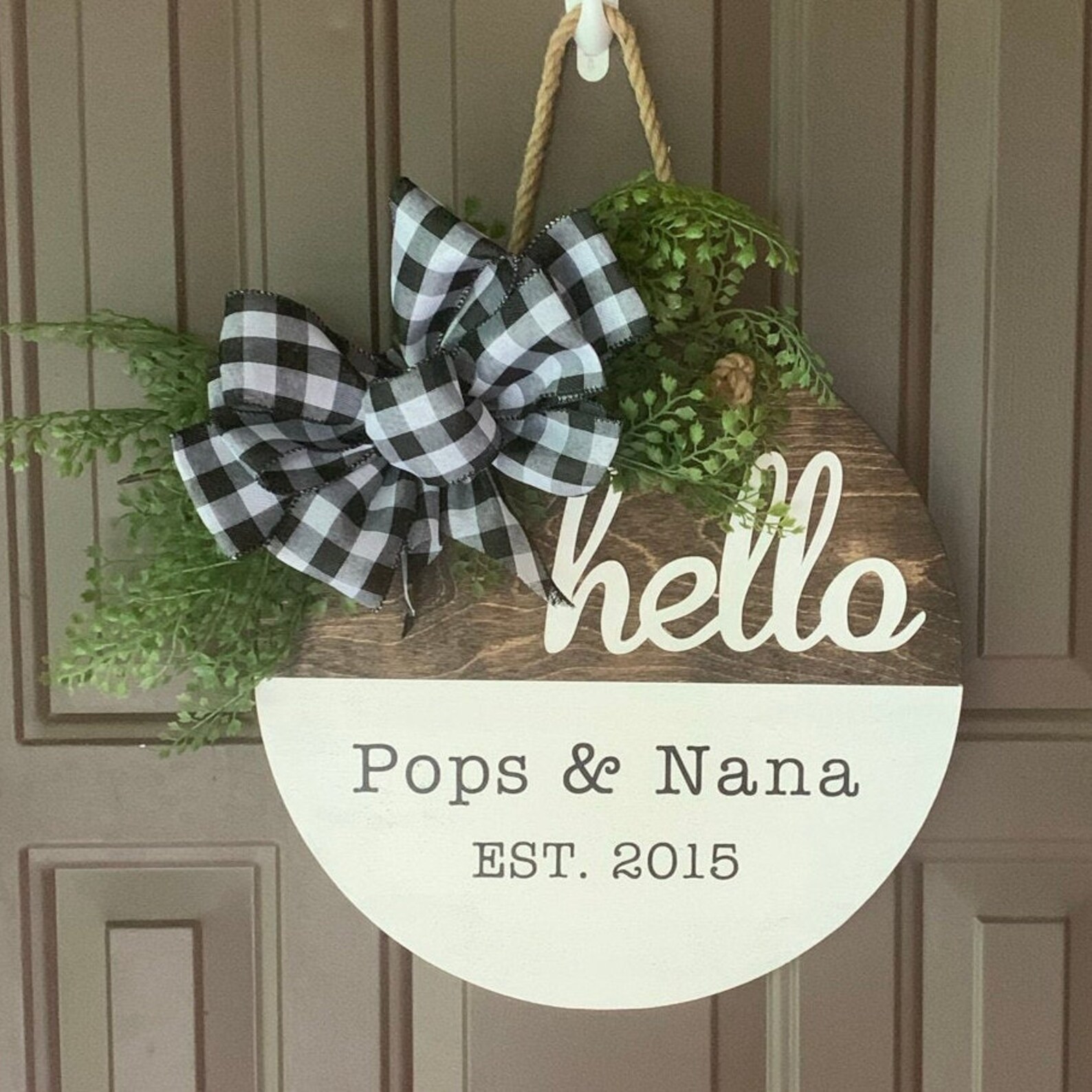 Personalized Door Hanger | Etsy