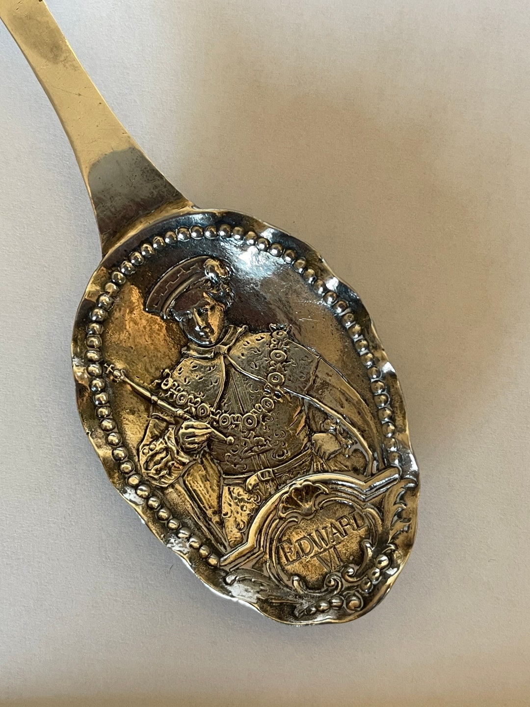 Vintage Sterling Silver “monkey Spoon” Depicting King Edward VI - Etsy