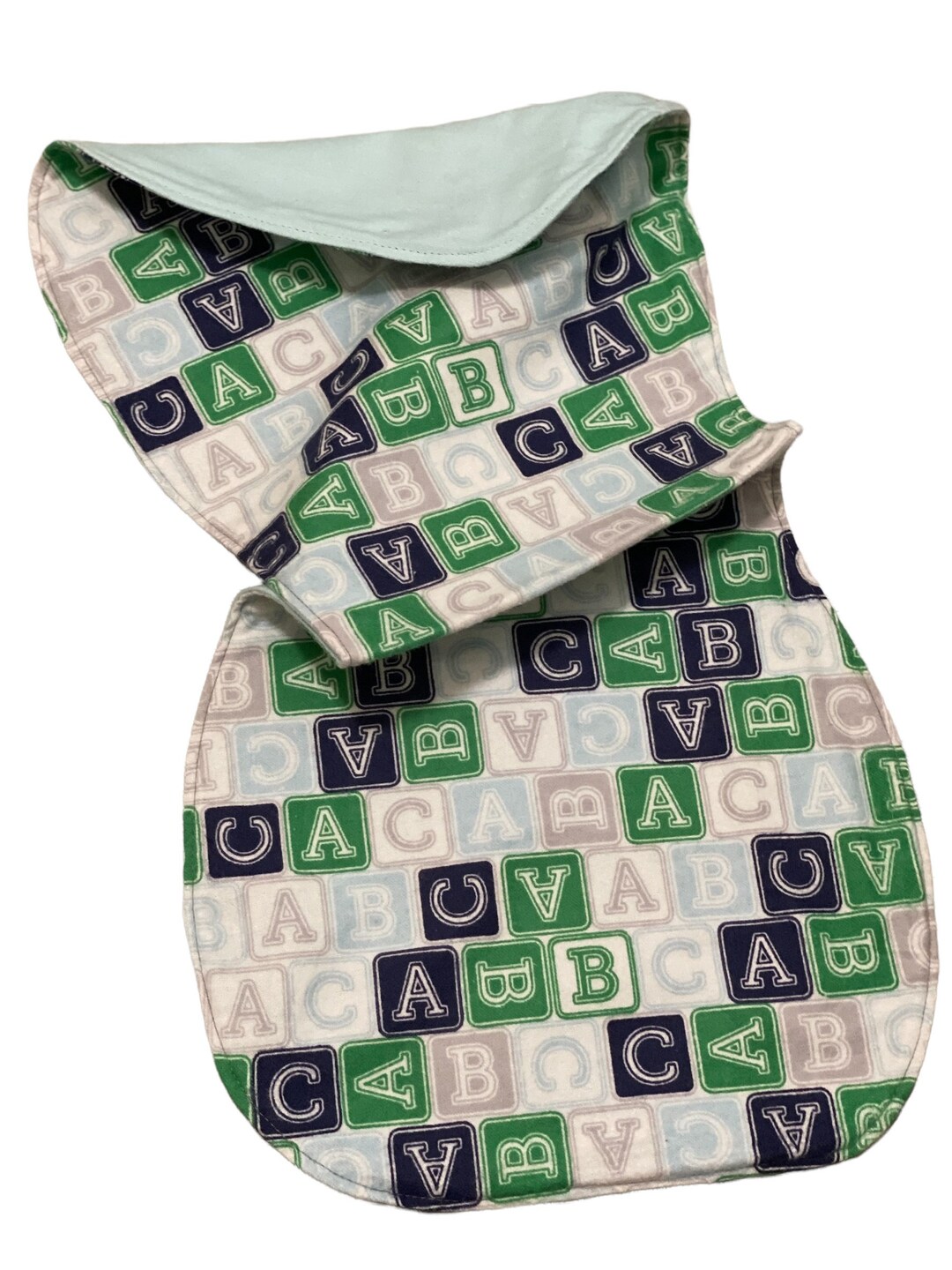 Blue Baby Blocks Burp Cloth - Etsy
