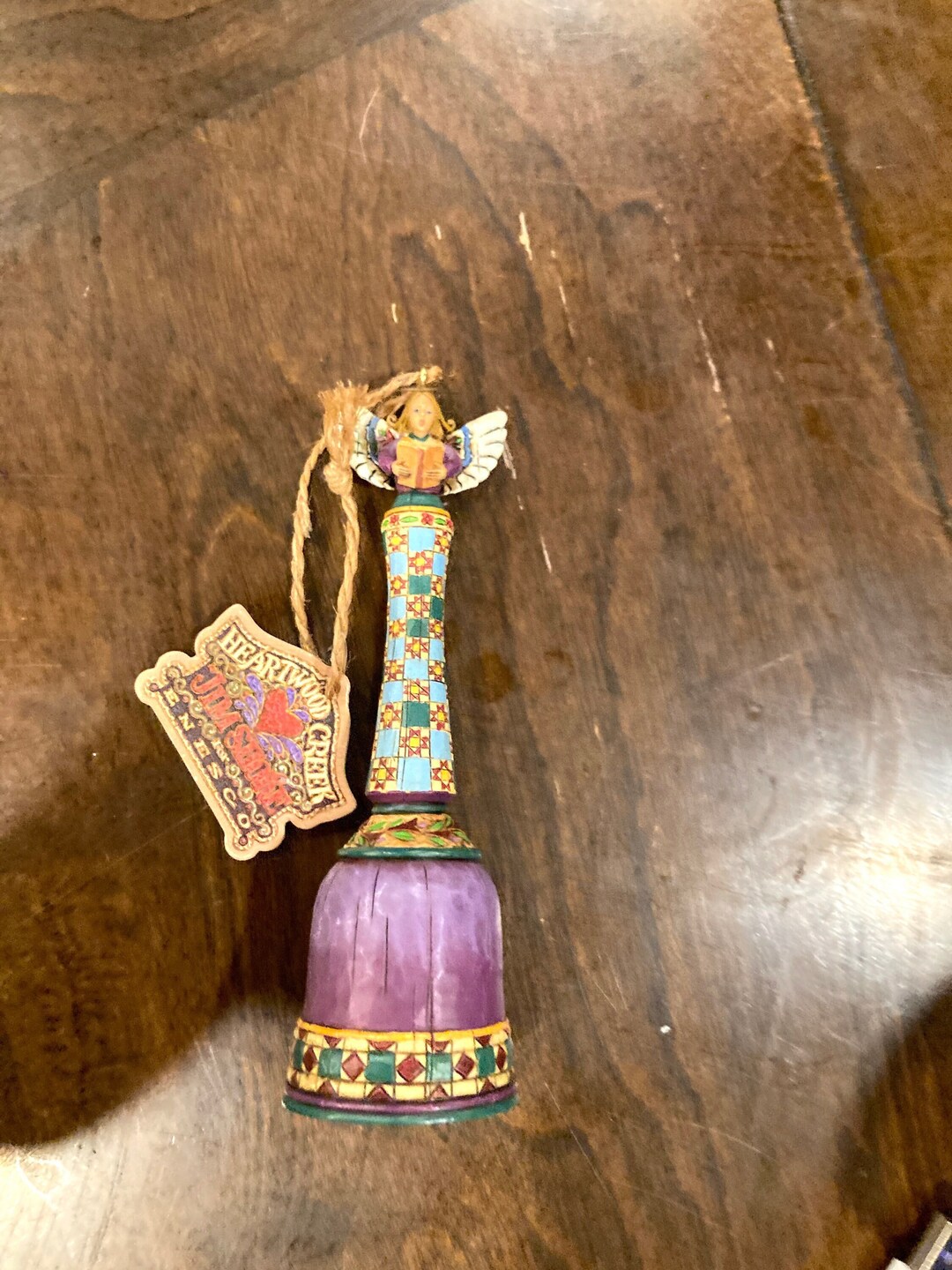 Vintage Heartwood Creek Jim Shore for Enesco Hand Painted Angel Bell - Etsy