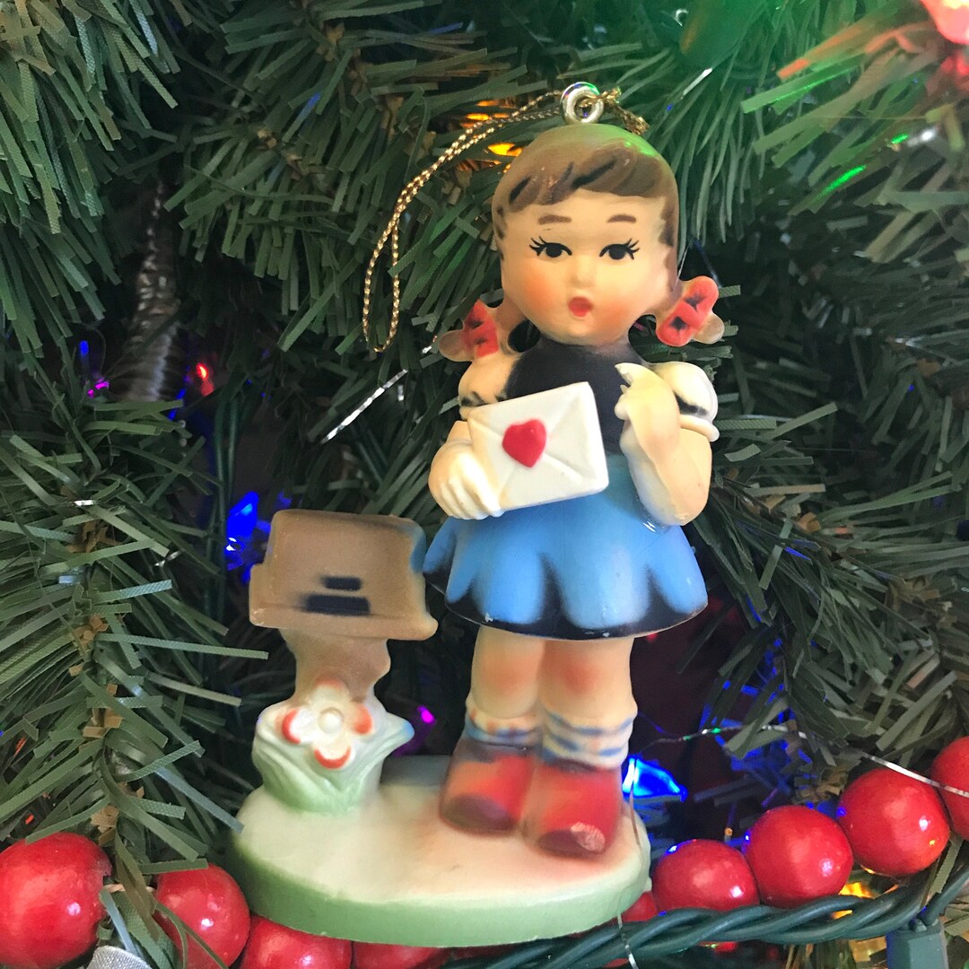 Vintage Hummel Style Plastic Christmas Ornament Made in Hong Kong - Etsy