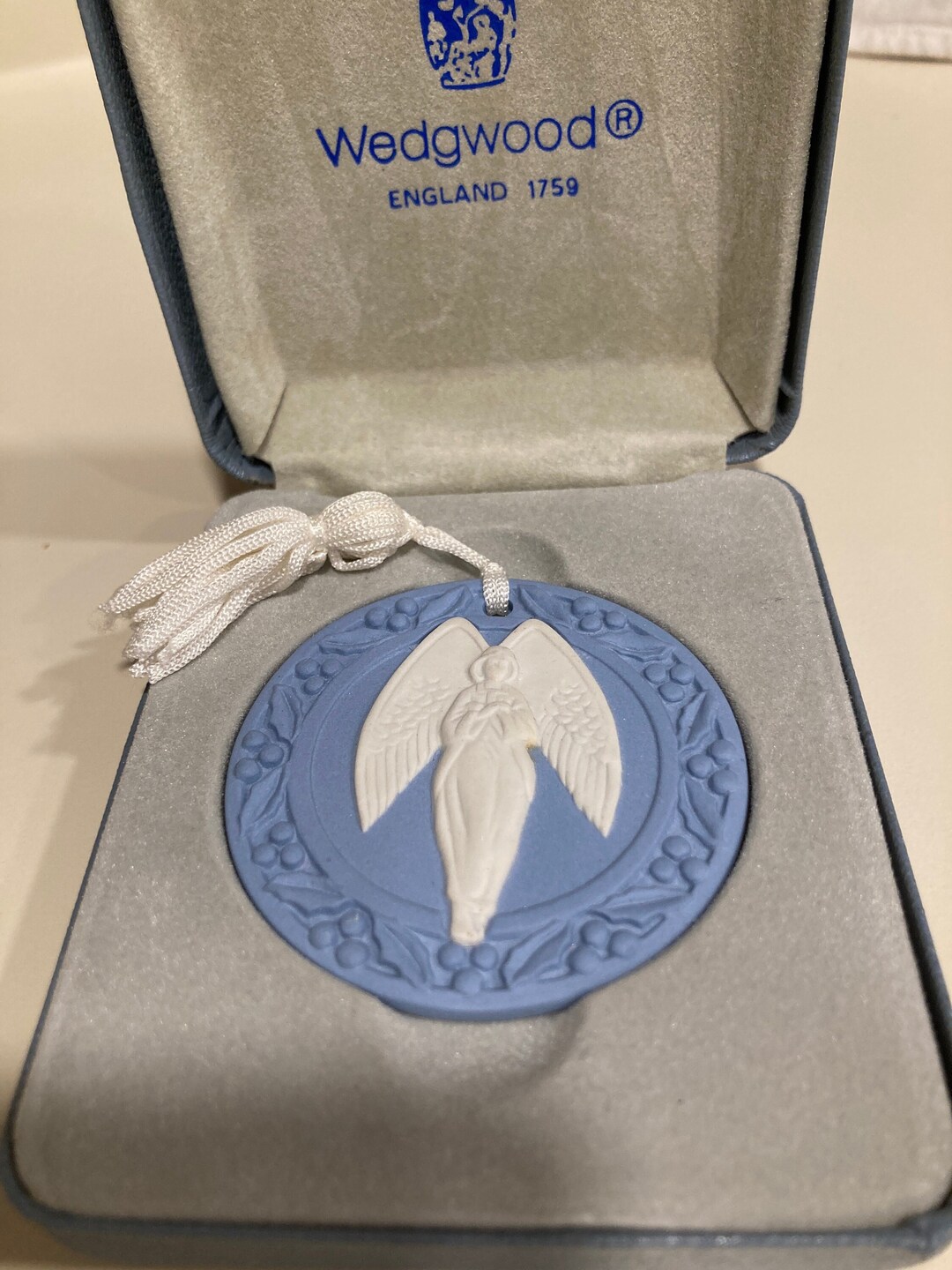 Vintage Wedgwood Jasperware Angel Ornament in Original Case/box - Etsy