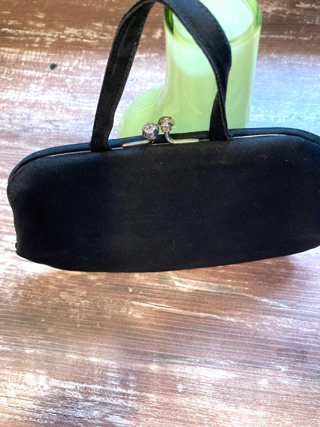 Vintage MM Morris Moskowitz Black Pure Silk Evening Bag - Etsy