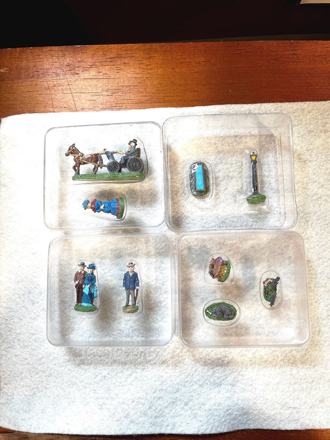 Vintage IRS China Miniature Cast Iron Hand Painted 9 Victorian ...