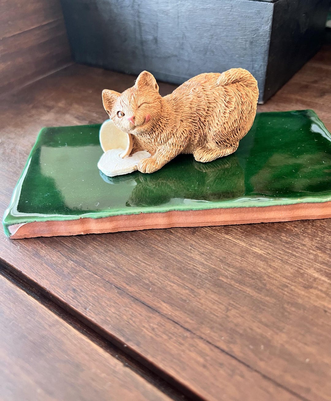 Vintage Sandra Brue Sandicast Orange Cat Pesky Peepers Figurine - Etsy