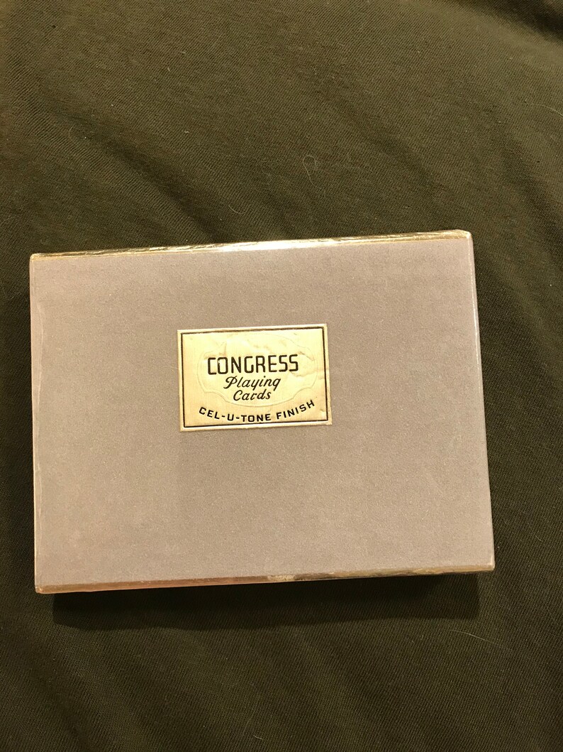 Vintage Amoco Chemical Corporation Congress Playing Cards Abstract ...