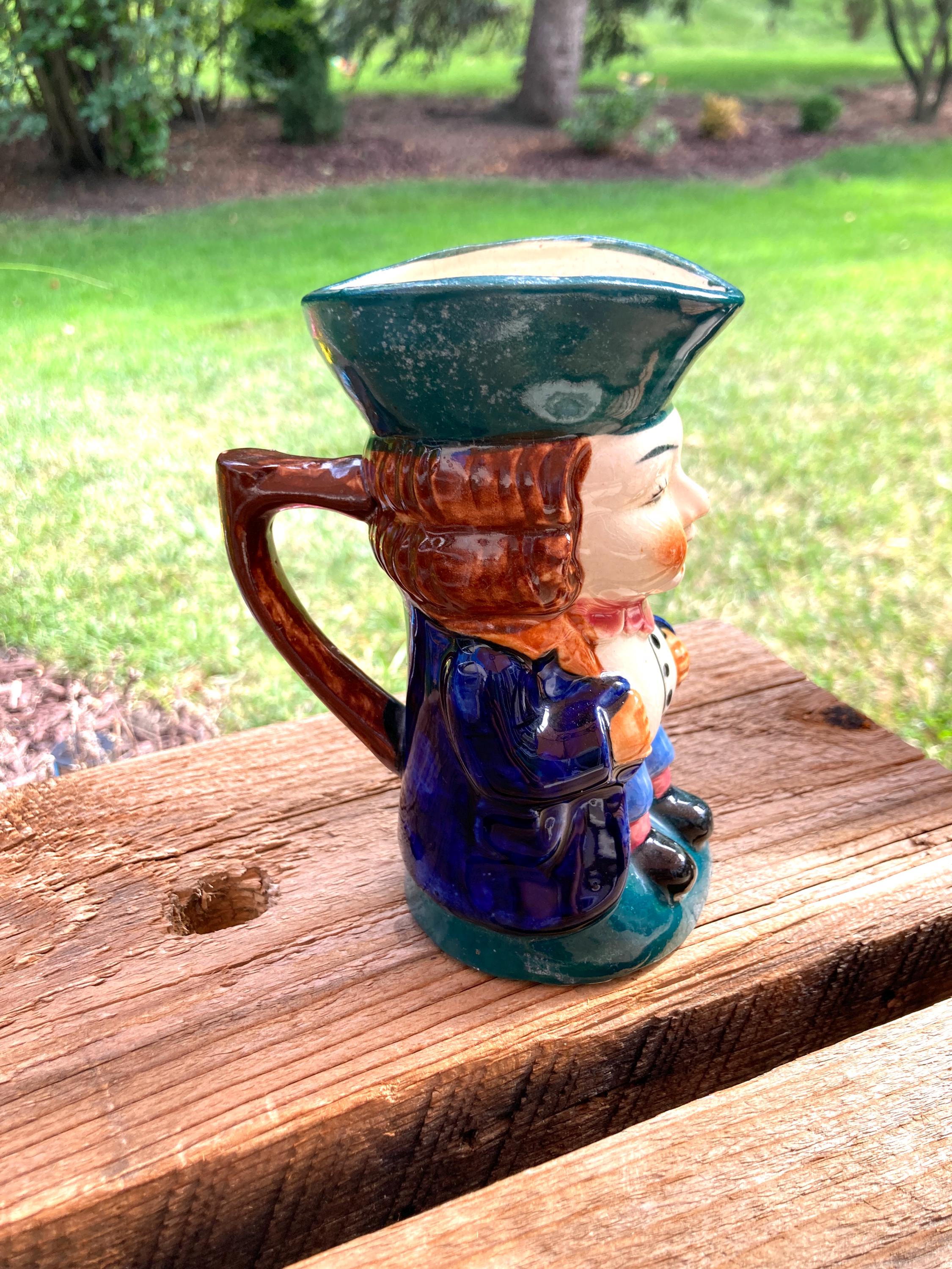 Vintage Small Toby Jug Porcelain Pitcher Creamer Made in Japan - Etsy