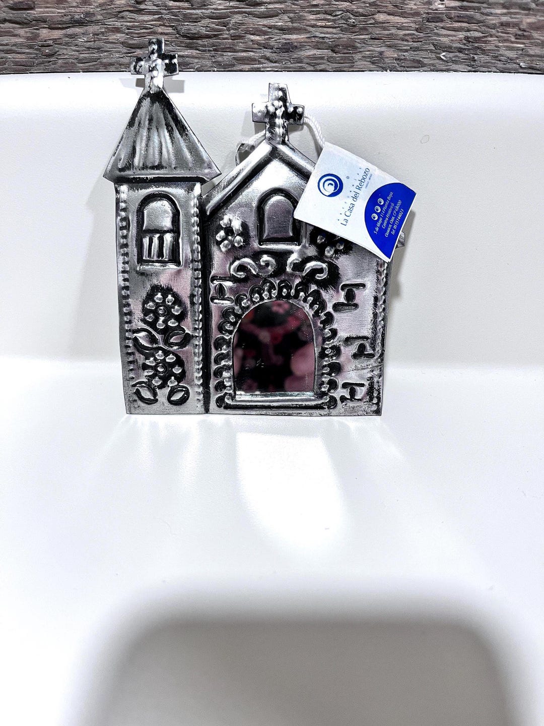 Vintage Casa Del Rebozo Small Handcrafted Mexican Punched Tin Milagros ...