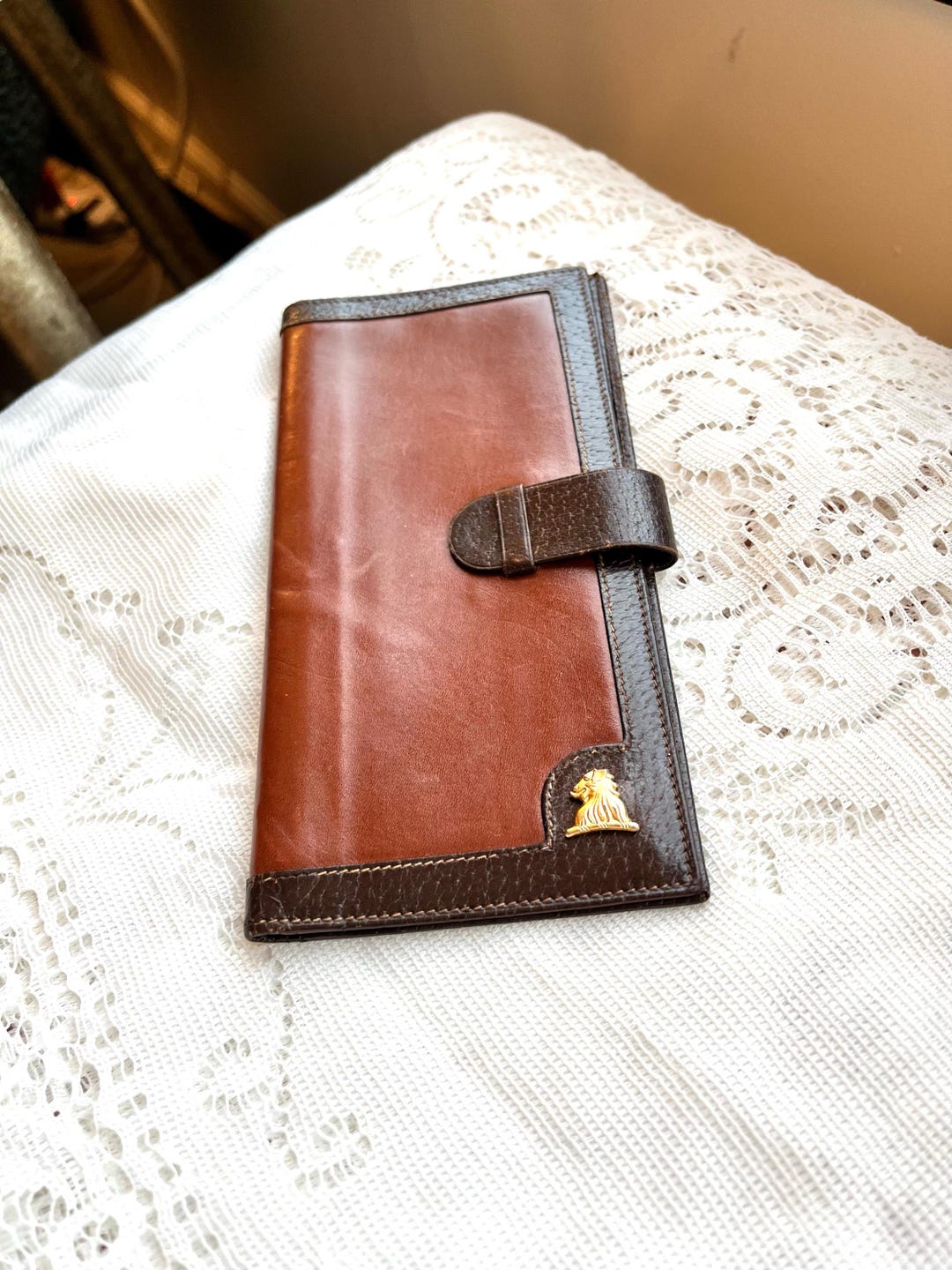 Vintage Mark Cross Billfold Checkbook Travel Wallet Made in Italy - Etsy