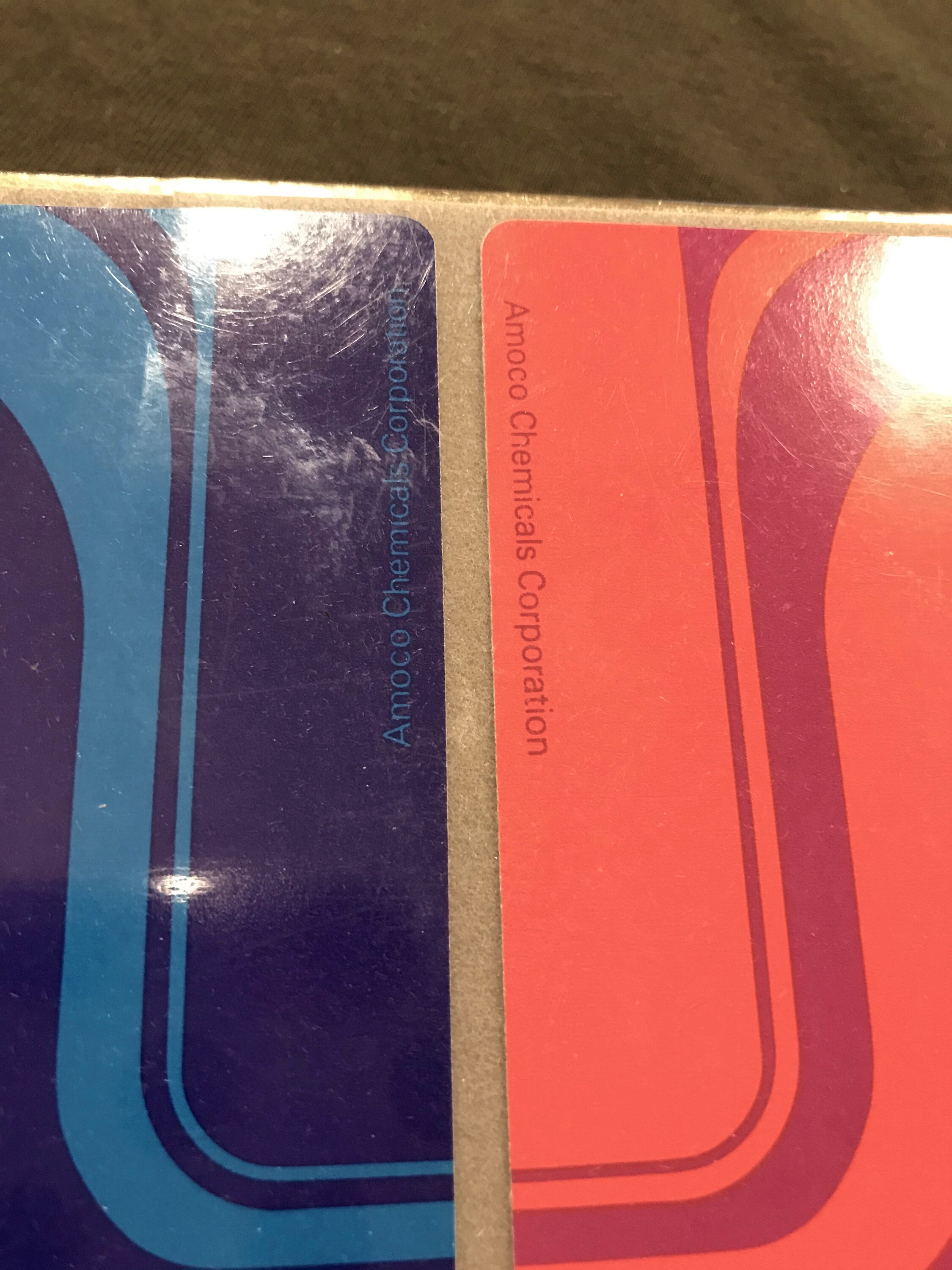 Vintage Amoco Chemical Corporation Congress Playing Cards Abstract ...