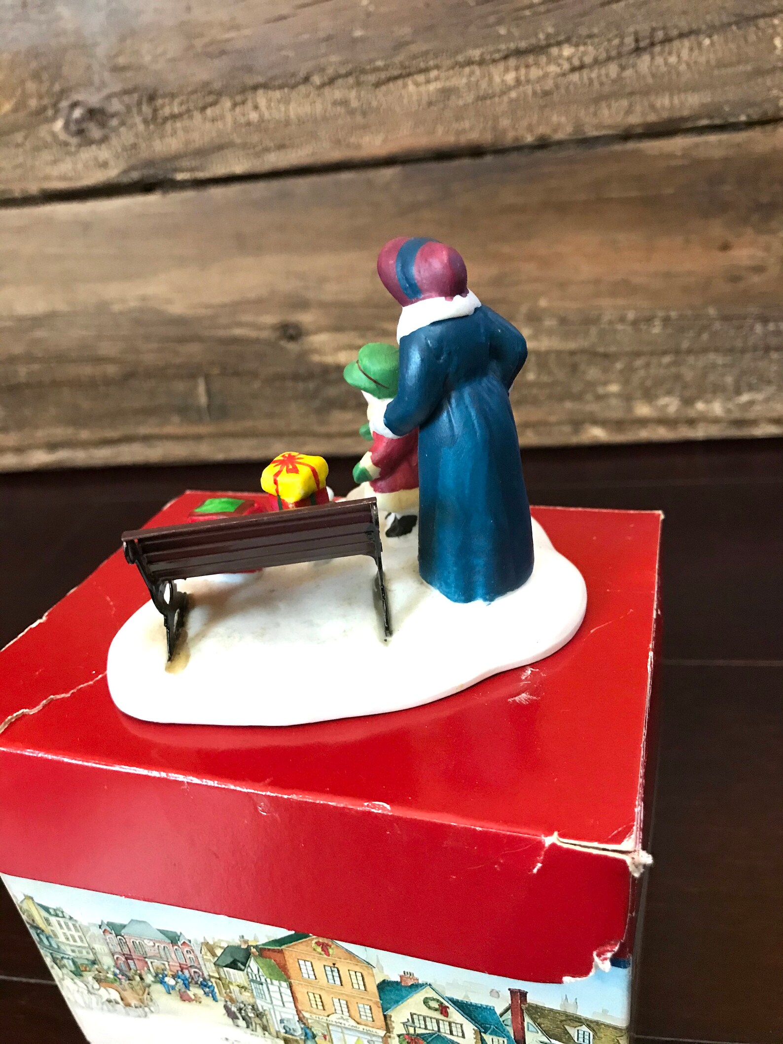 Vintage Lemax Dickensvale Christmas Village Porcelain Feeding Birds ...