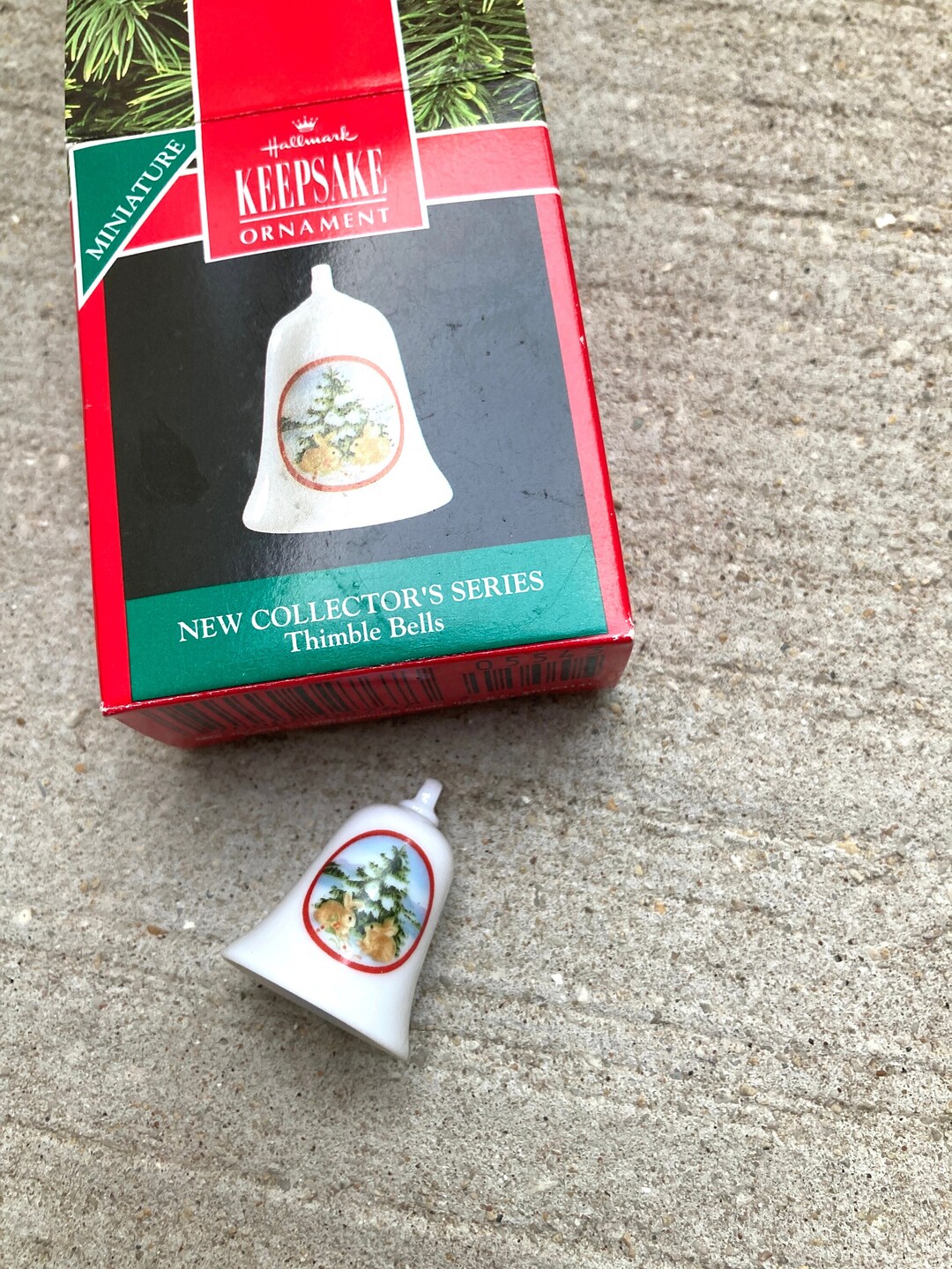Vintage Hallmark Miniature Christmas Ornament: Thimble Bell With ...
